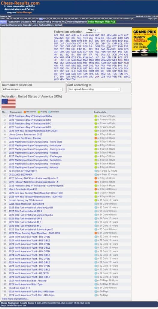 Chess-Results website: A Full Review - The Chess Advisor