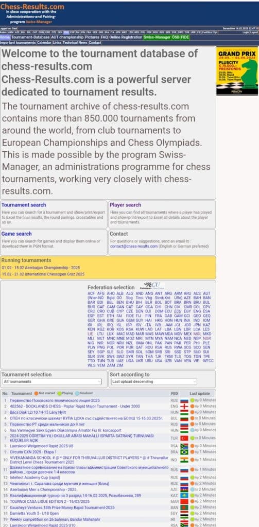 Chess-Results website: A Full Review - The Chess Advisor