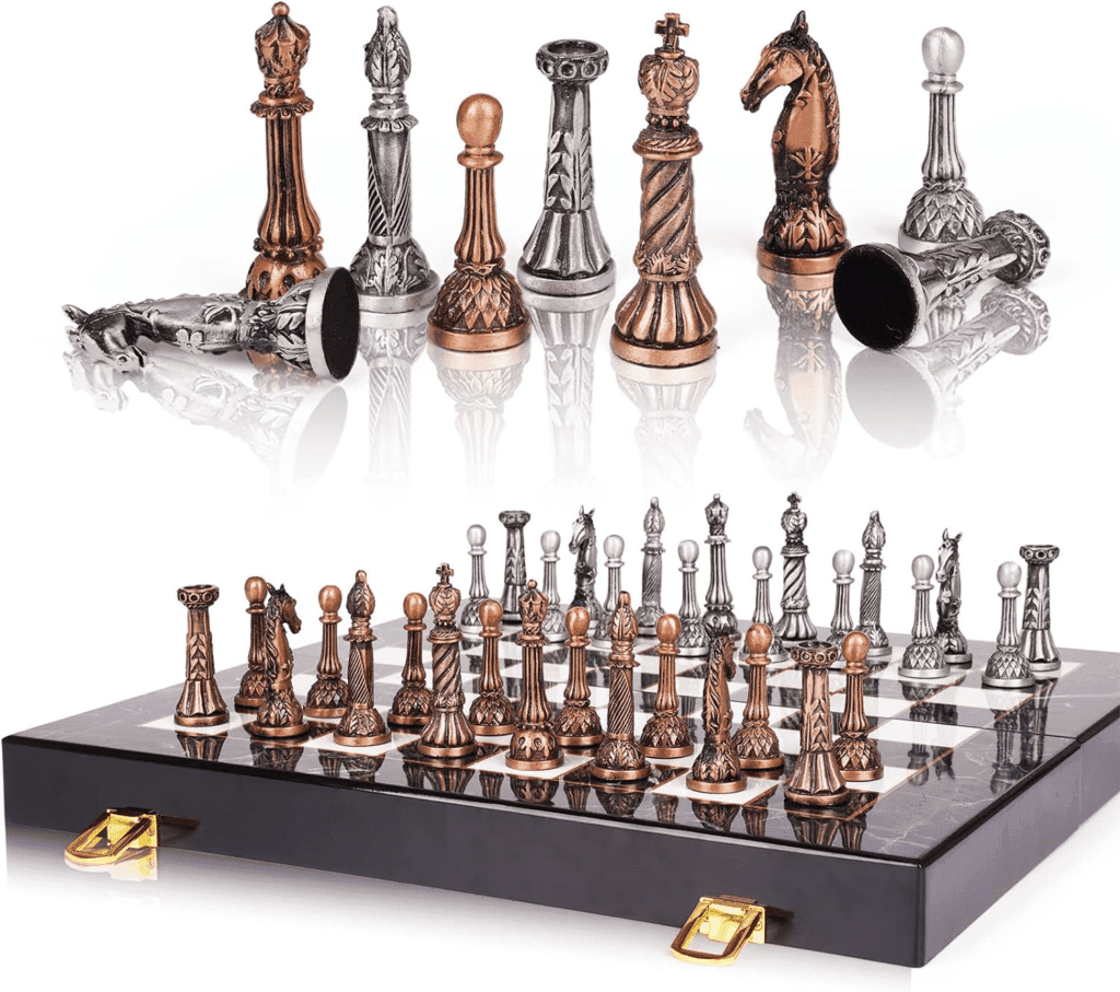 Top 5 Best Metallic Chess Pieces - The Chess Advisor